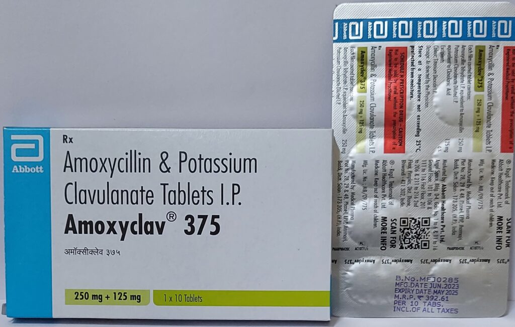 Amoxyclav 375 Tab 10s - My Generic Meds