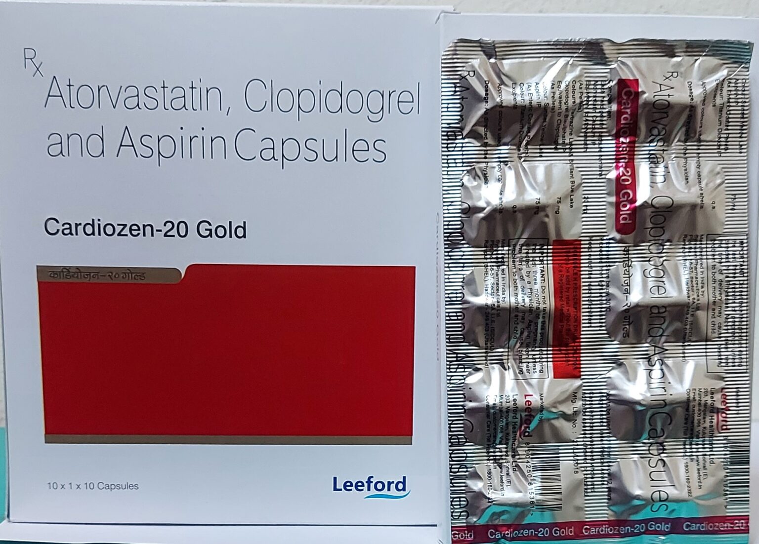 Cholesterol Lowering Tablets-Cardiozen Gold-20 Caps 10s