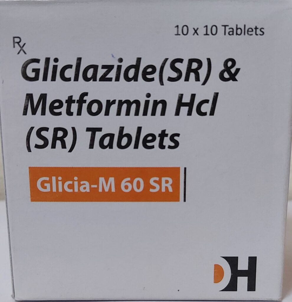 Glicia-M60 SR Tab 10s - My Generic Meds