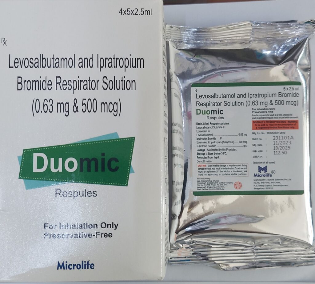 DUOMIC RESPULES 2.5ML 5S - My Generic Meds